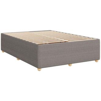 vidaXL Cadre de lit sans matelas taupe 160x200 cm tissu Vidaxl