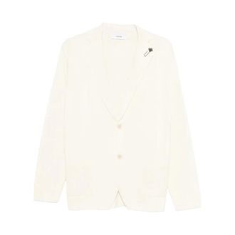 Lardini Homme, Vestes, Blanc, Taille: XL Blazer en coton