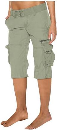 Generic Short Taille Haute Femme Jean Bermudas Randonn&eacute;e Cher Grossesse Basketball Piscine Poche Entra&icirc;nement Solde Casual Electrique Pantacourt Bouffant Mett