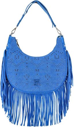 Ermanno Scervino Canvas Hobo Tasche in Terra Farbe - - Bags - Damen - Blau - ONE SIZE