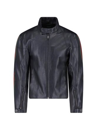 Gucci Biker Jacket In Leather