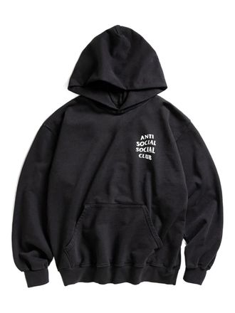 ANTI SOCIAL SOCIAL CLUB hoodie &agrave; logo imprim&eacute; - Noir