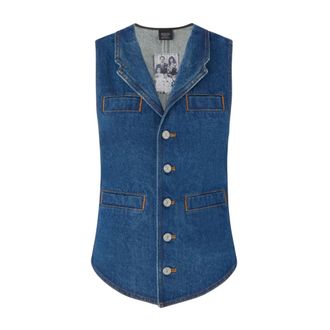 Pinko Galiceno Gilet - - Jackets - Damen - Blau - S