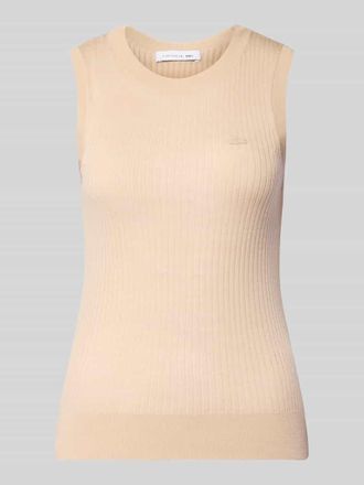 Lacoste Slim Fit Pullunder aus reiner Wolle
