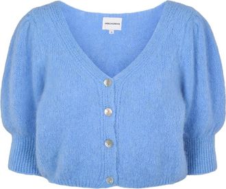 Americandreams Americandreams, Femme, Pulls, Bleu, Taille: 44 FR Manda Alpaca Cardigan