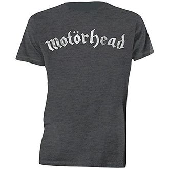Motörhead Motorhead Logo Effet Vieilli à Manches Courtes T-Shirt pour Homme - Gris - Large