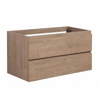 Badplaats Badplaats Waschbeckenunterschrank Angela 100 x 48 cm - Kastanien