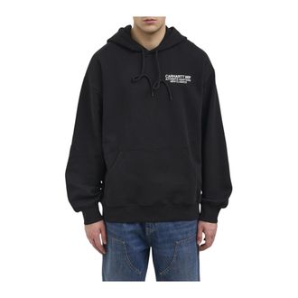 Carhartt Work in Progress Sweat &agrave; capuche en coton m&eacute;lang&eacute; - Homme - Sweatshirts et sweats &agrave; capuche - Noir - Taille: XS