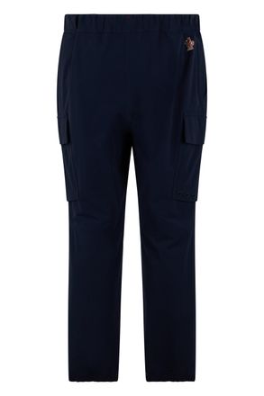 Moncler Mens Trousers Technical Blue Polyamide