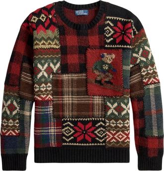 Ralph Lauren Homme, Pulls, Multicolore, Taille: M Pull Ras du Cou avec Logo