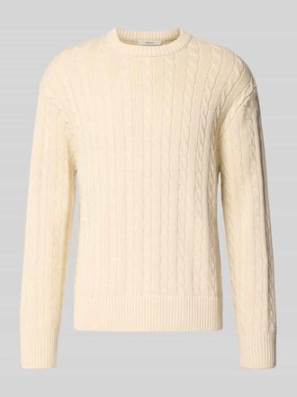 Selected Relaxed Fit Pullover aus reiner Baumwolle Modell BRAUN