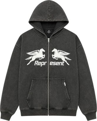 Represent Represent, Homme, Sweatshirts et sweats &agrave; capuche, Noir, Taille: L Pegasus Zip Through Sweat &agrave; capuche