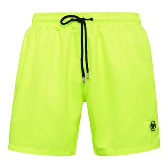 Philipp Plein Homme, Maillots de bain, Jaune, Taille: 4XL Swim Trunks Hexagon