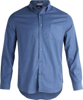 Ben Sherman Herren Button-Down-Shirt, Normale Passform, langärmelig, Button-Down-Shirt, lässiges Hemd für Männer (Größe S-XL), Dunkelblau, Klein