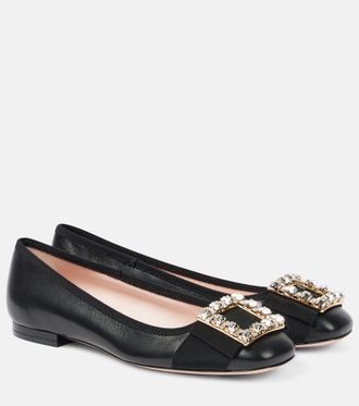 Roger Vivier Verzierte Ballerinas Tres Vivier aus Leder