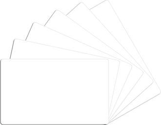 Wallario 6er Set Fr&uuml;hst&uuml;cksbrettchen aus Glas, Glasunterlage, Glasbrettchen Wei&szlig;, Gr&ouml;&szlig;e 14 x 23 cm, Sicherheitsglas