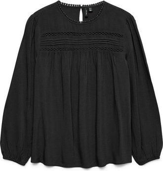 Vero Moda Langarmbluse VMDEBBIE LS PLEAT TOP WVN GA NOOS