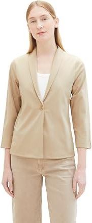 Tom Tailor 1040329 Blazer, 11485-Sandy Beige, L Femme