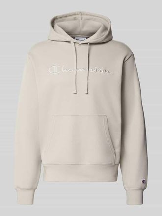 Champion Relaxed Fit Hoodie aus Baumwoll-Mix mit Label-Stitching