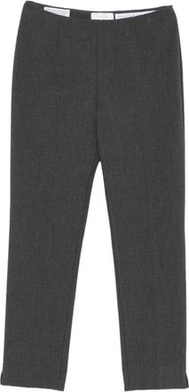 PESERICO Femme, Pantalons, Gris, Taille: 42 FR Pantalon court &agrave; ourlet fendu