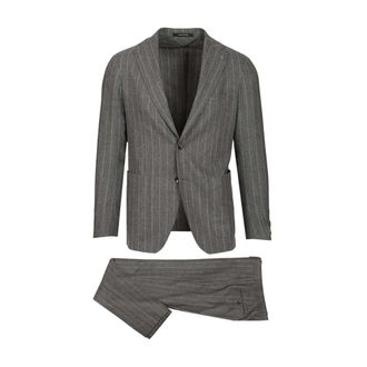 Tagliatore Montecarlo Nadelstreifenanzug - - Suits - Herren - Grau - L