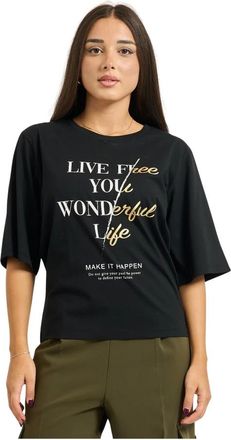 Relish Femme, Tops, Noir, Taille: 40 FR Relish T-shirts et Polos Noir