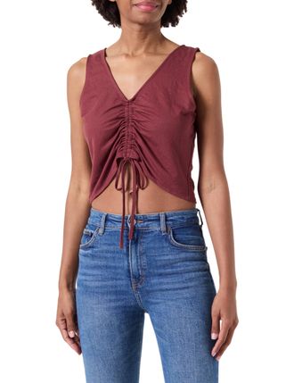 Pieces Pckinda Sl Reversible Cropped Top Bc