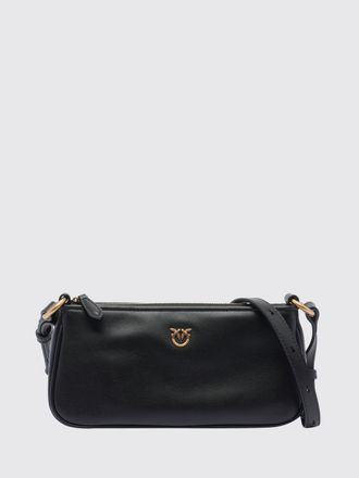 Pinko Mini sac bandouli&egrave;re Half Moon en cuir de veau avec logo Love Birds