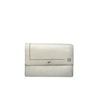Loewe Portefeuille en cuir Pre-owned - Femme - Pre-owned - Blanc - Taille: ONE Size