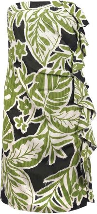 Ni&ugrave; Niu, Femme, Robes, Multicolore, Taille: 38 FR Robe Courte Imprim&eacute; Jungle