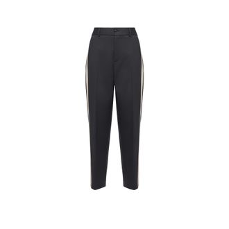 Moncler Moncler Pantalon En Coton M&eacute;lang&eacute;, Homme, Bleu, Taille: 46