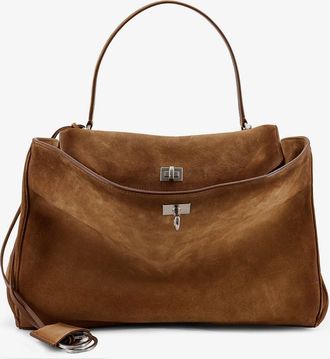Balenciaga Rodeo M suede shoulder bag - BALENCIAGA - gender_Woman