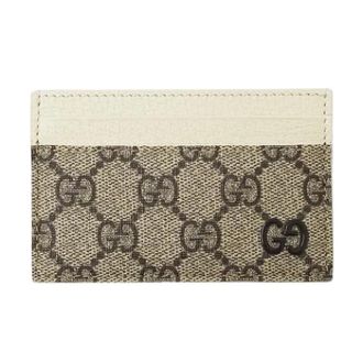Gucci unisex, Pre-owned, Beige, Taille: ONE Size Portefeuille en cuir Pre-owned