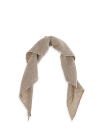 Brunello Cucinelli Cashmere Triangular Scarf - Brown
