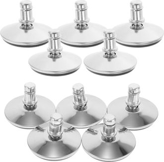 BESTONZON 10 St&uuml;ck 50mm Feste B&uuml;rostuhlrollen mit Gleitern rutschfeste Ersatz Fu&szlig;polster f&uuml;r Hartholzb&ouml;den Kompatibel f&uuml;r B&uuml;ro und Drehst&uuml;hle