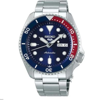 Seiko Homme, Accessoires, Bleu, Taille: ONE Size Montre Automatique 5 Sports