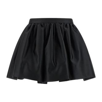 Paco Rabanne Femme, Jupes, Noir, Taille: 38 FR Jupe courte ballon pliss&eacute;e