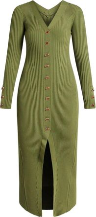 Aje Ondine Kleid - Grün