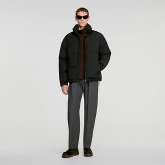Sandro Zip-Daunenjacke aus Tech-Gewebe