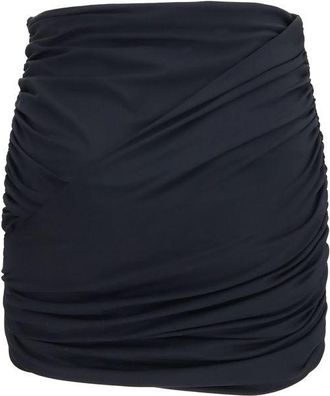 Magda Butrym Draped Polyamide Mini Skirt - Black