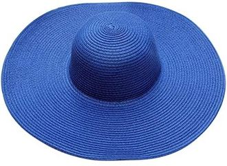 Generic Cocila Chapeaux DéTé pour Femmes Large Bongrace Chapeau De Plage en Petite Fille Casquette Soleil Pliable Dames New (Dark Blue One Size) Cagoule Femme