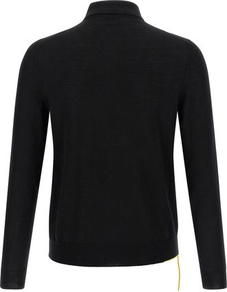 Fendi Virgin Wool Polo Shirt - Black