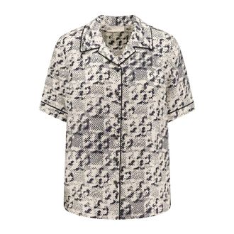 Tory Burch Schwarzes Seiden-Bowlinghemd - - Blouses & Shirts - Damen - Schwarzk - S