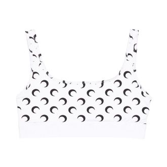 Marine Serre Femme, Tops, Blanc, Taille: 40 FR Moon Printed Top