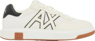 A|X Armani Exchange Homme, Chaussures, Blanc, Taille: 43 EU Leather Baskets