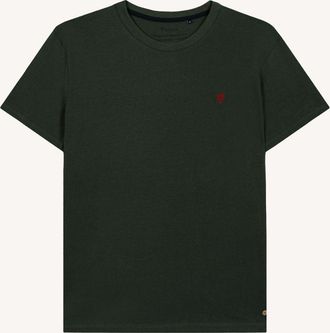 Faguo T-shirt vert foncé coton - ARCY