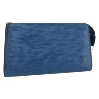 Louis Vuitton Pre-owned Leder-Pouch - - Pre-owned - Damen - Blau - ONE SIZE