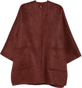 Max Mara Brushed-finish Oversized Coat