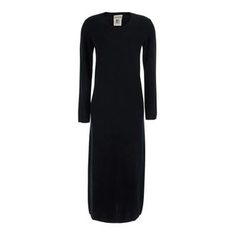 Semicouture Brenda Strickkleid Lang - - Dresses - Damen - Schwarzk - L
