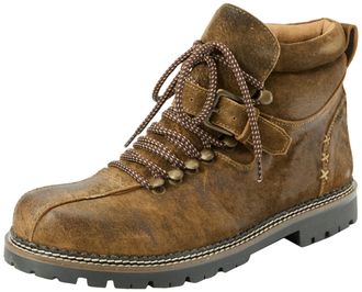 Stockerpoint Herren Tiago Trachtenstiefel, hellbraun gespeckt, 41
